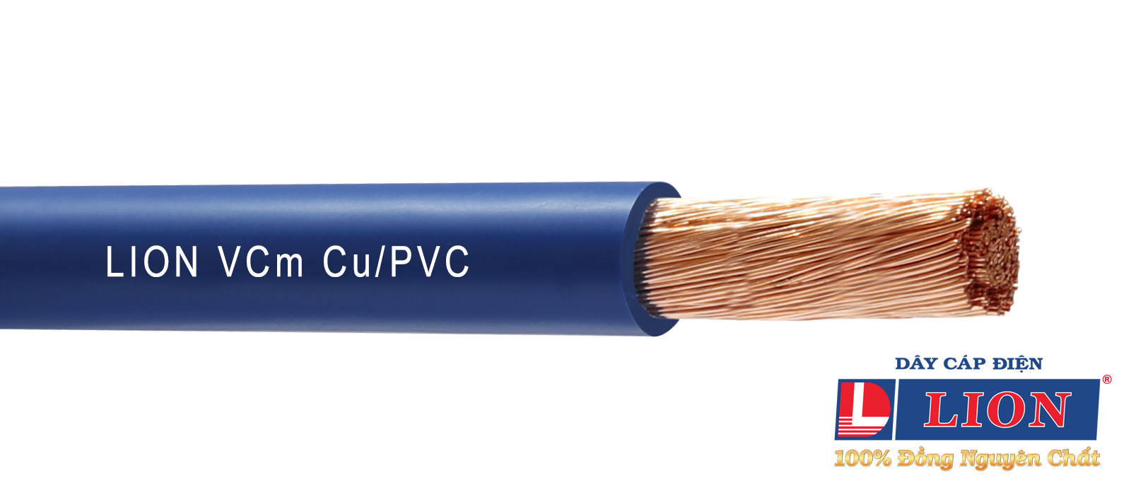 Dây điện LION đơn mềm VCm 1 có 32 sợi đồng bên trong